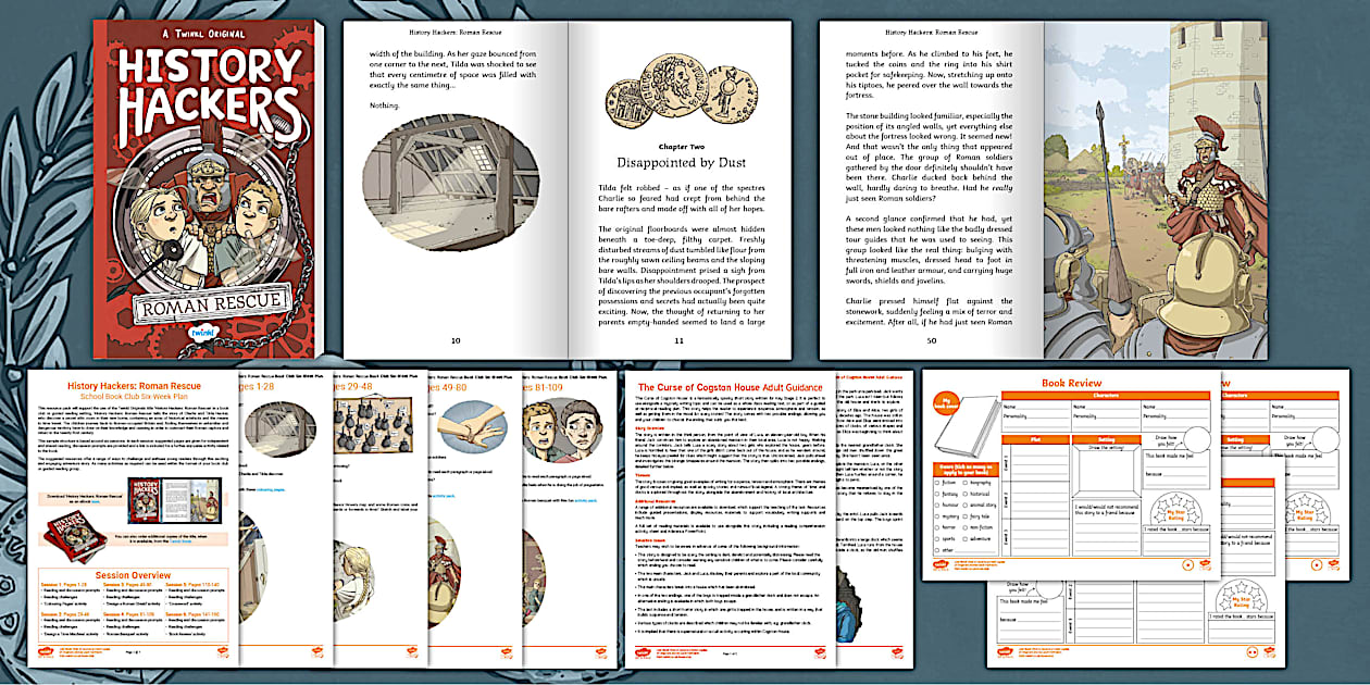 History Hackers: Roman Rescue School Book Club Resource Pack